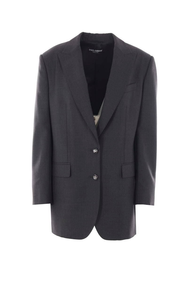 Buy Dolce & Gabbana Graphite Wool Blazer - Grey At 52% Off Buy Dolce & Gabbana Graphite Wool Blazer - Grey At 52% Off