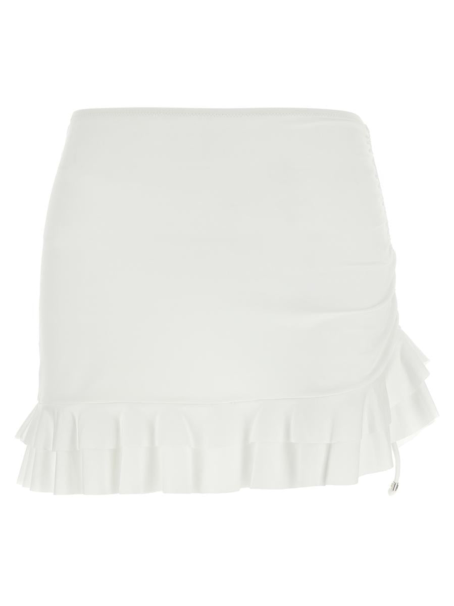 Pin-Up Stars Flounces Mini Skirt In White - 34% Off Pin-Up Stars Flounces Mini Skirt In White - 34% Off