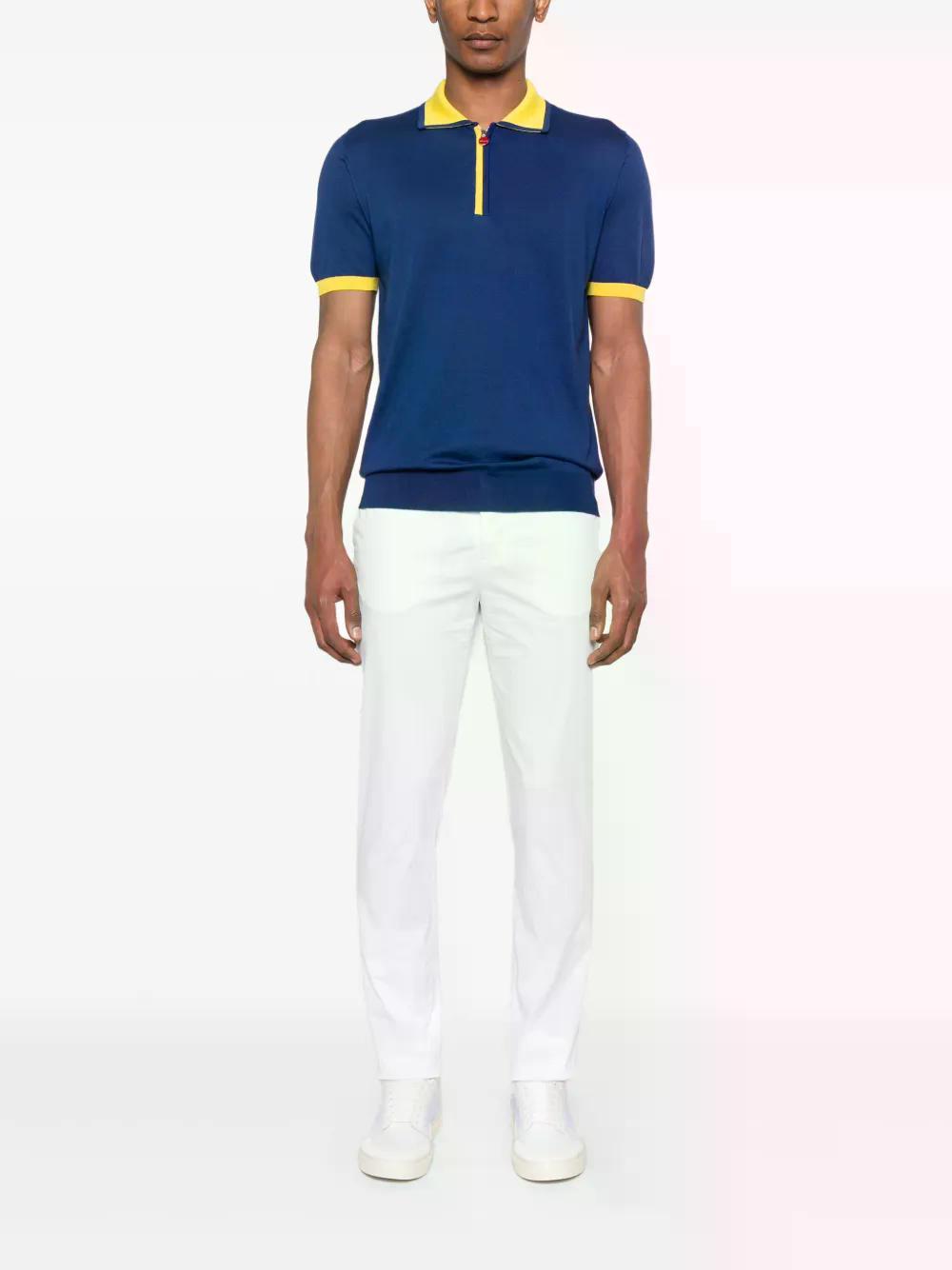 KITON logo-patch chinos