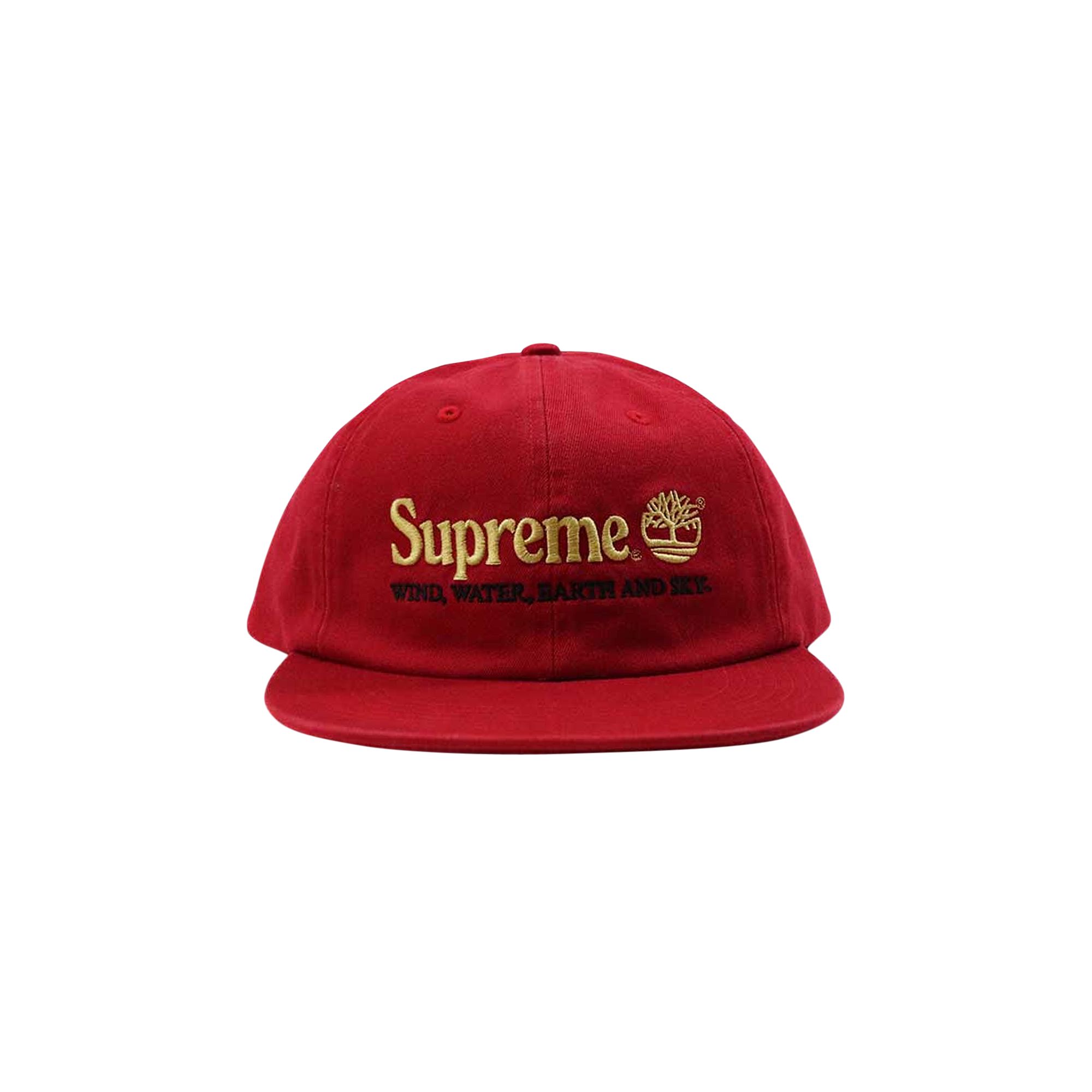 Supreme X Timberland 6-Panel Cap - Red | Editorialist