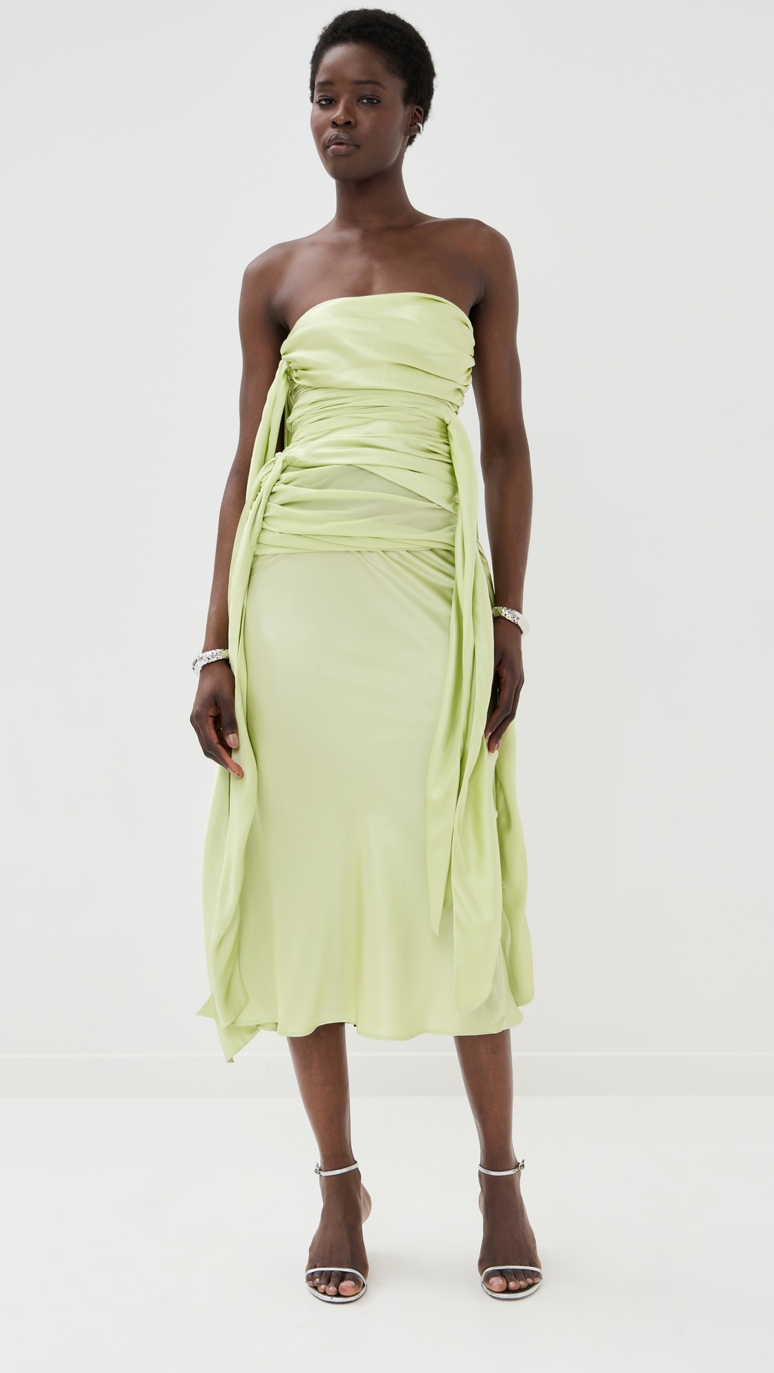 white christmas dresses Anais Dress in Melon – MILLE main image 1