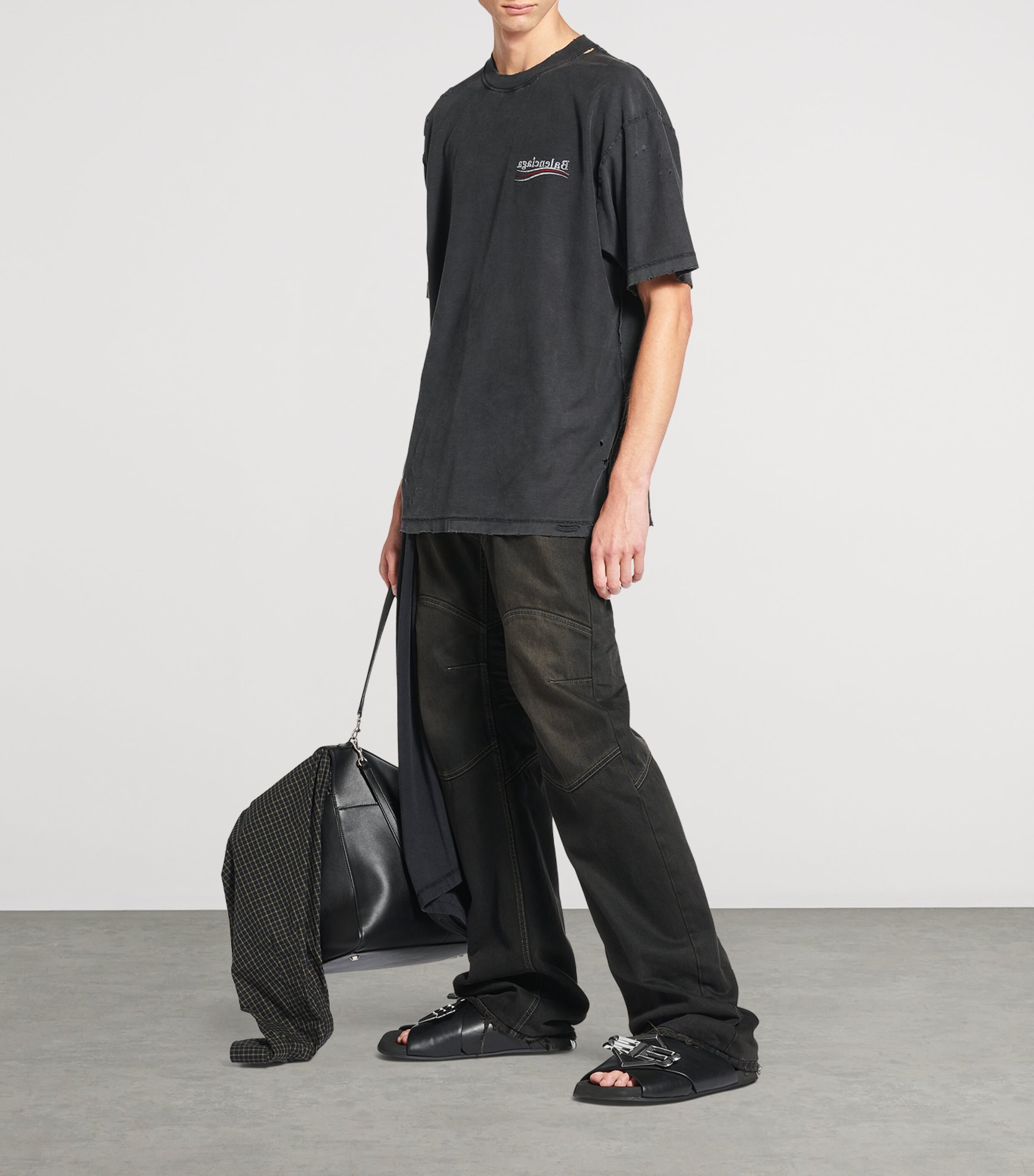 BALENCIAGA cotton inside-out t-shirt