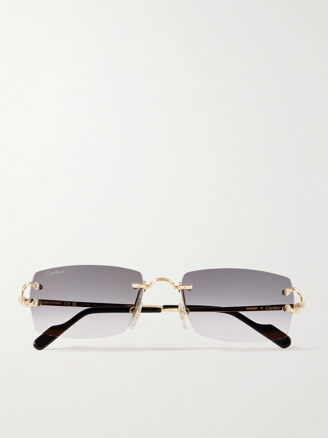 CARTIER Signature C Rimless Square Sunglasses