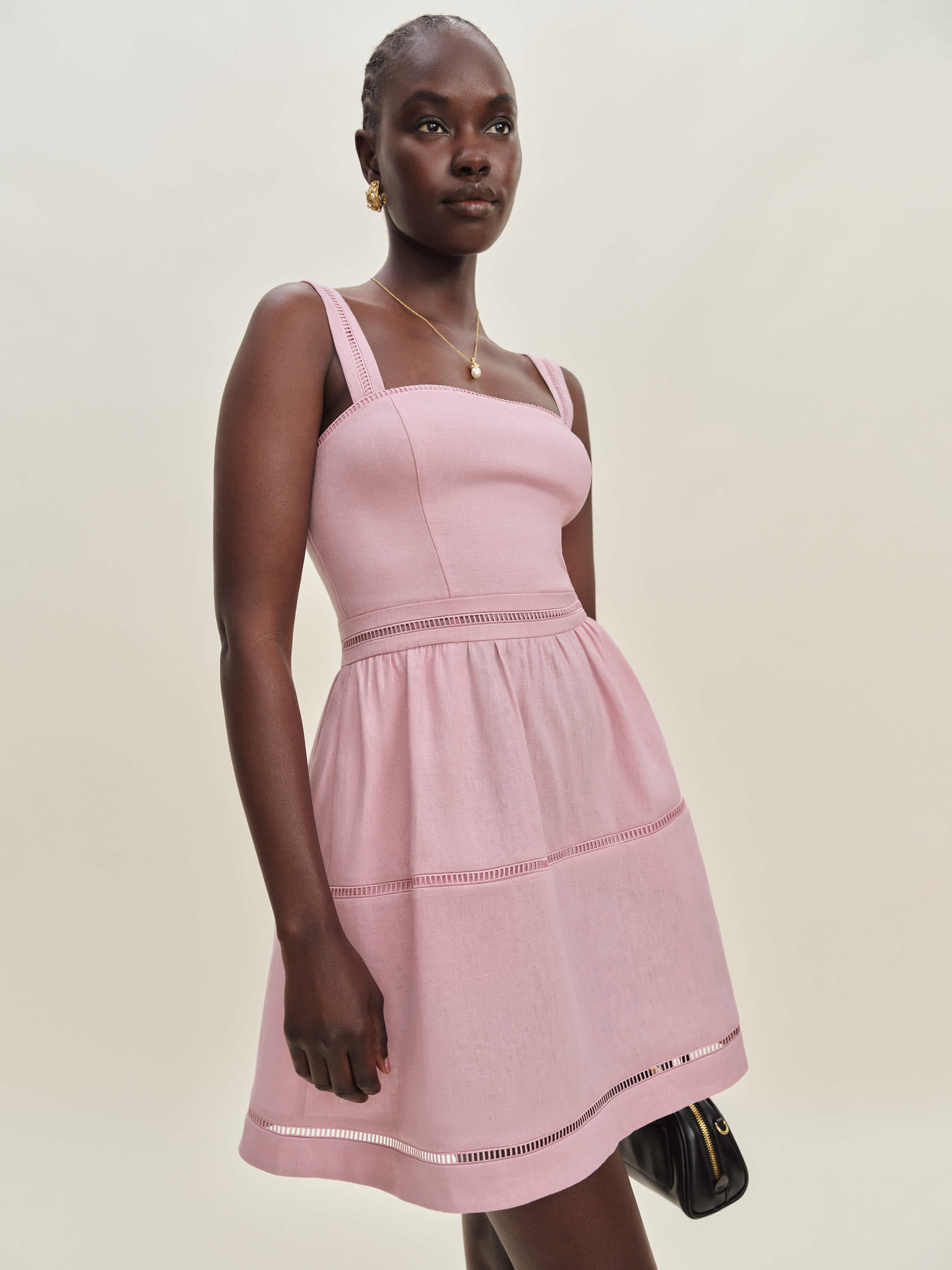 bardot a line wedding dress AMARA DRESS