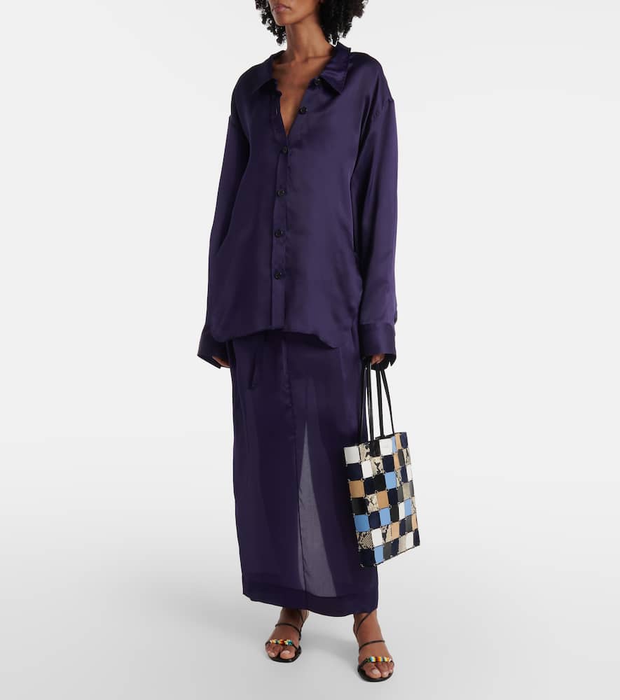KHAITE Herschel Silk Organza Shirt