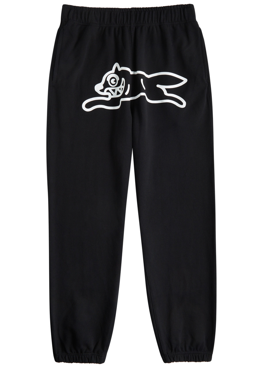 Harvey Nichols Running Dog Cotton Sweatpants Black Editorialist