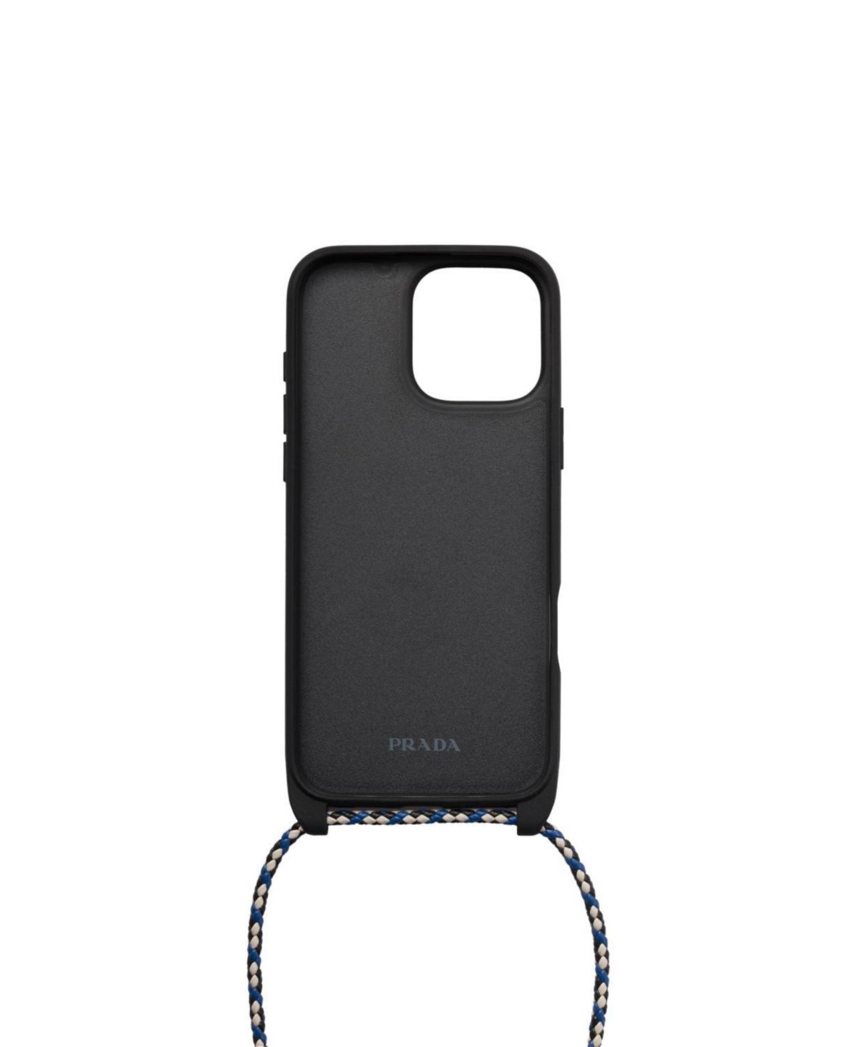 Prada Leather Iphone 14 Pro Max Case - Black | Editorialist