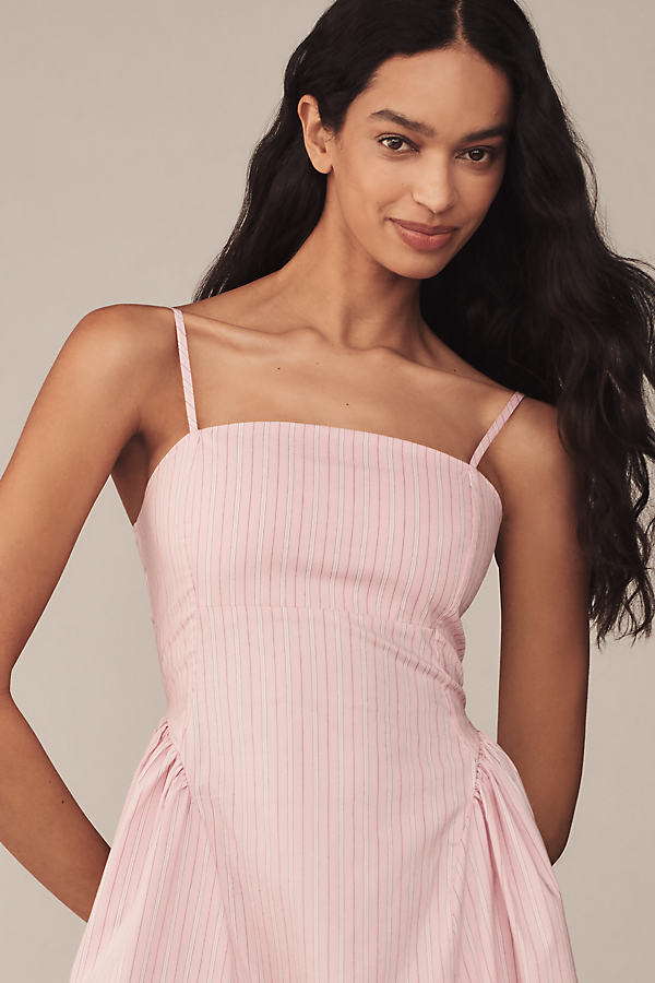 Maeve Sleeveless Fitted A-Line Midi Dress In Neutral Pattern - 58% Off |  Editorialist
