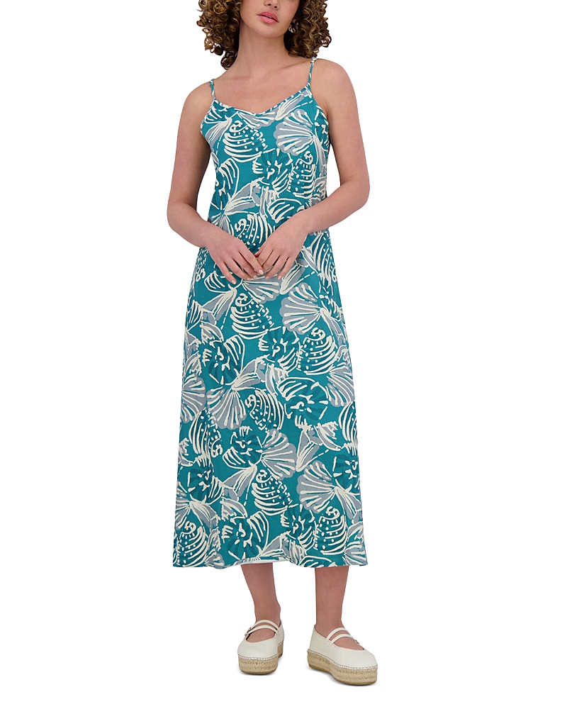 POINT Linen Blend A-Line Slip Dress