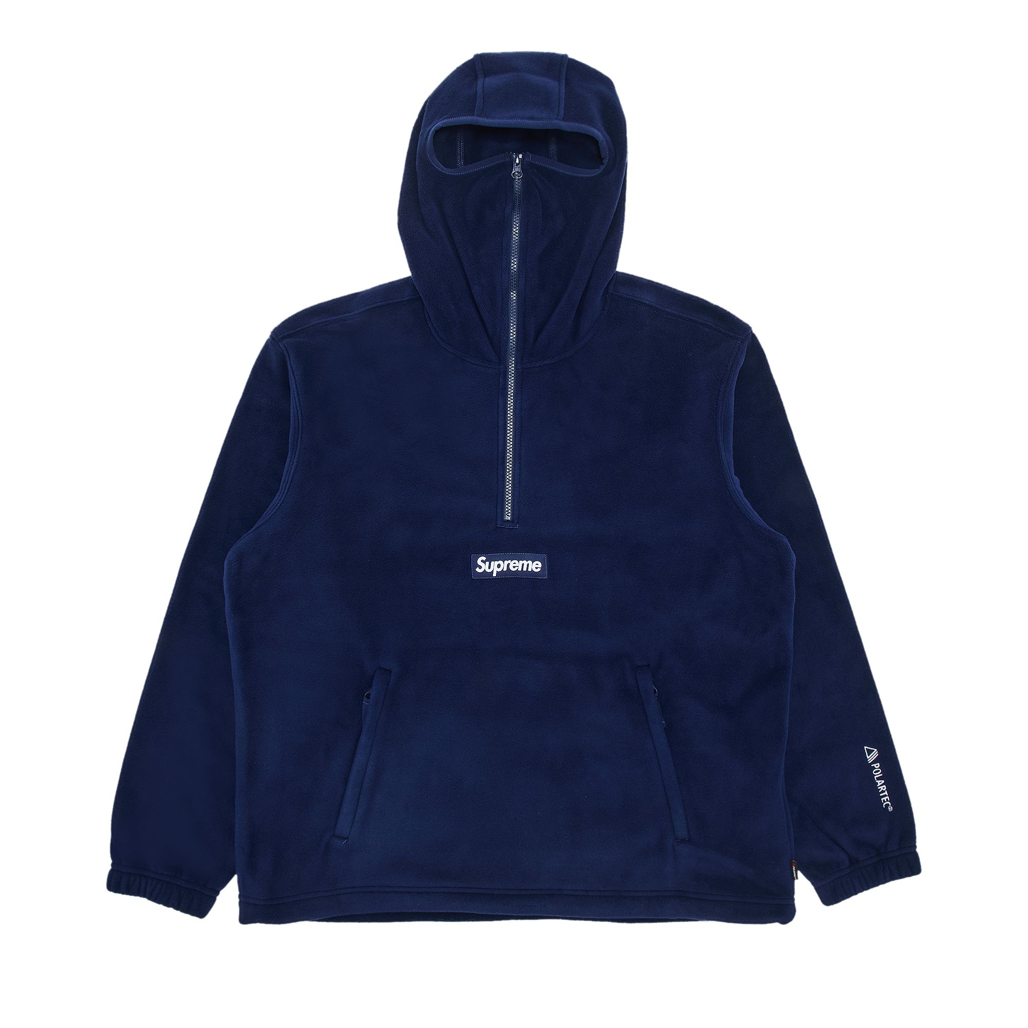 Supreme Polartec Facemask Half Zip Hooded Sweatshirt - Blue