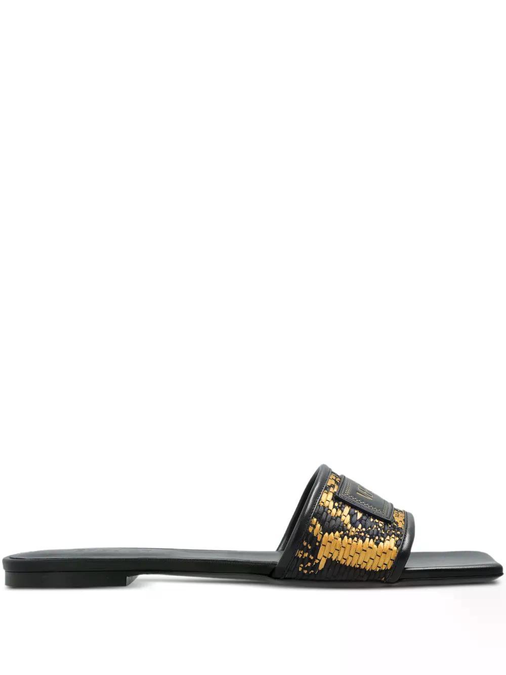 VERSACE Theia Barocco Flat Sandals