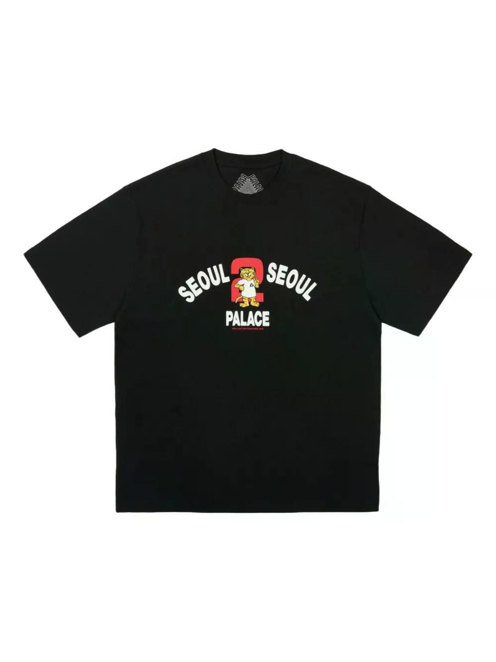 Palace X Beams Plus Graphic T-Shirt - Black | Editorialist