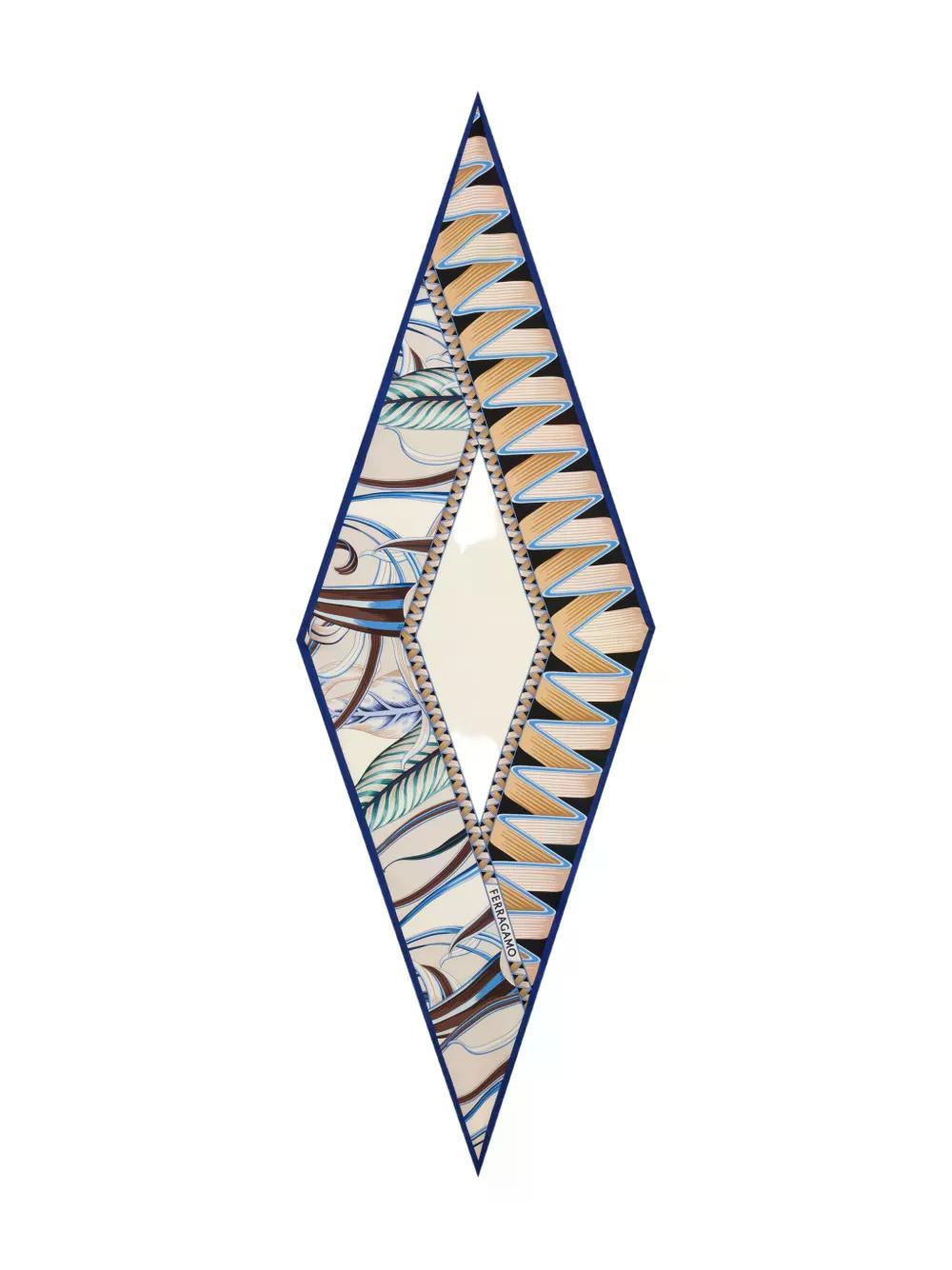 SALVATORE FERRAGAMO giada-print silk scarf