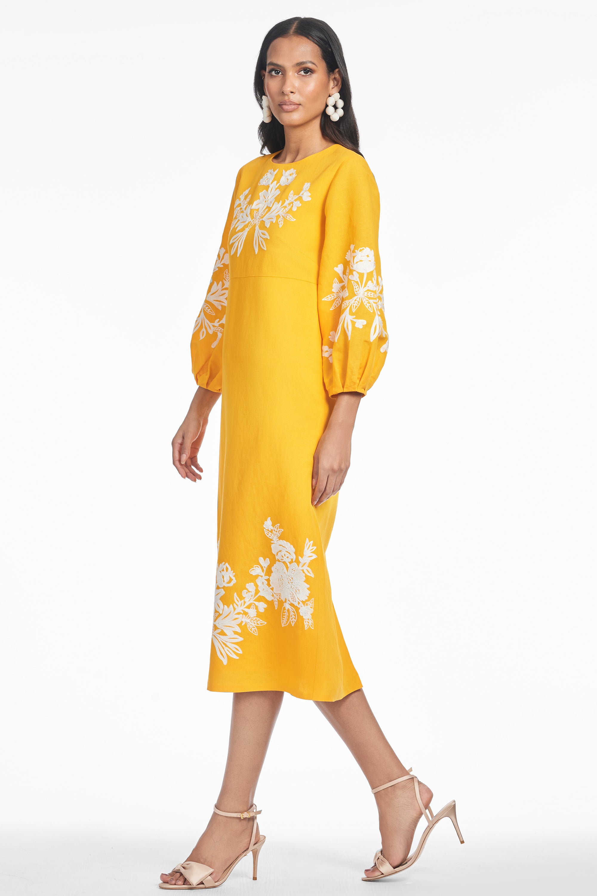 Alex Evenings Embroidered Sheath Dress - Champagne | Editorialist