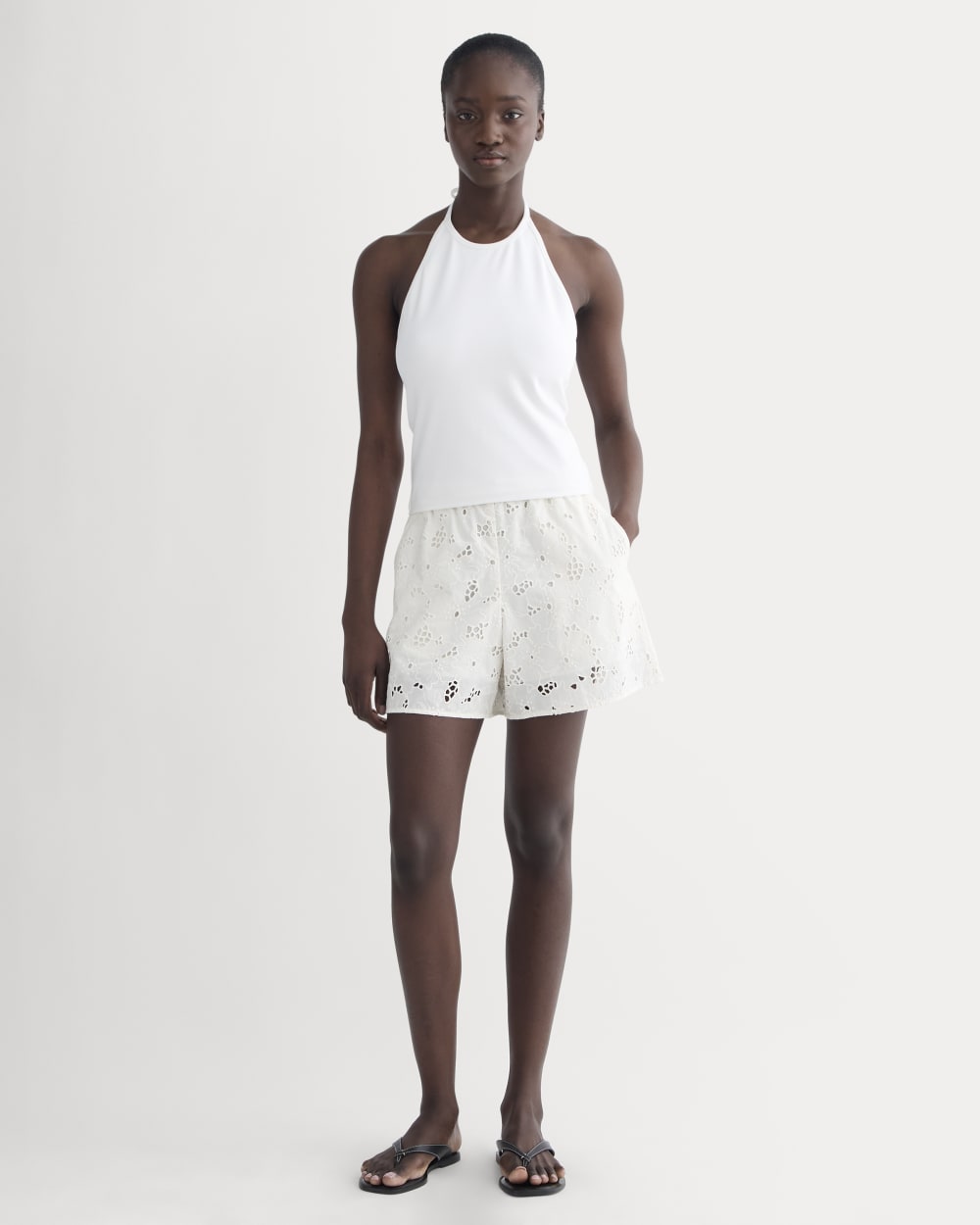 EVERLANE EVERLANE Eyelet Pull-On Shorts