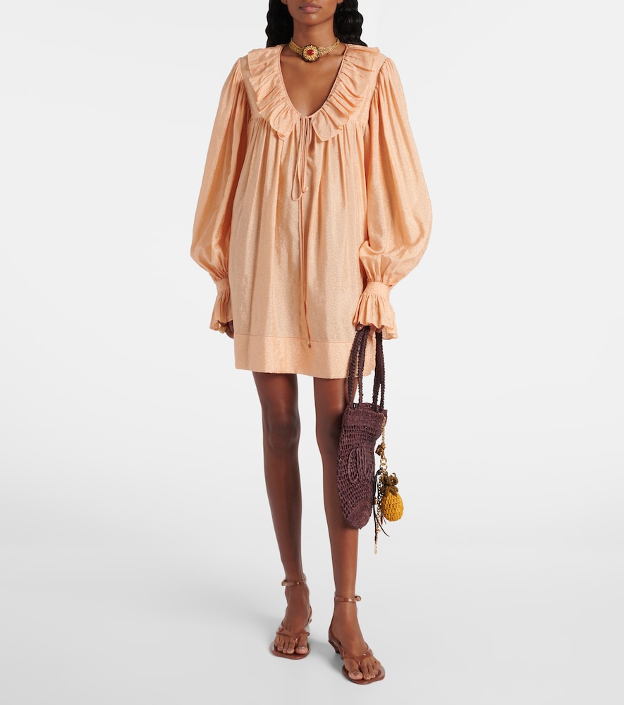 CHLOÉ Chloé Ruffled Jacquard Minidress