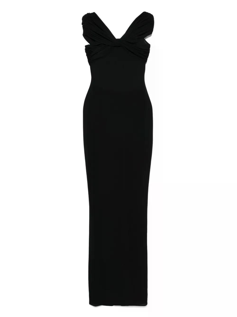 Monot Halter Thigh-Slits Gown In Pink - 75% Off | Editorialist