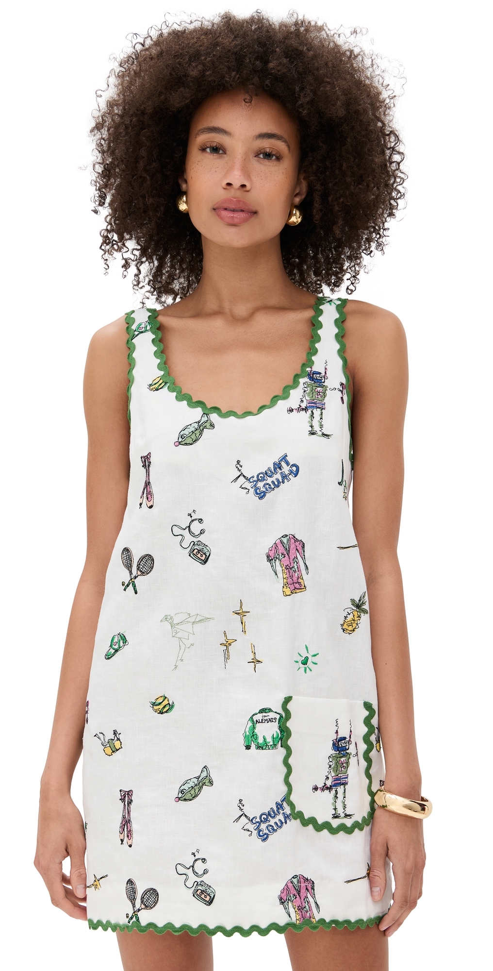 alemais play embroidered mini dress Leela Embroidered Mini Dress CREAM / 6 (US 2) main image 0