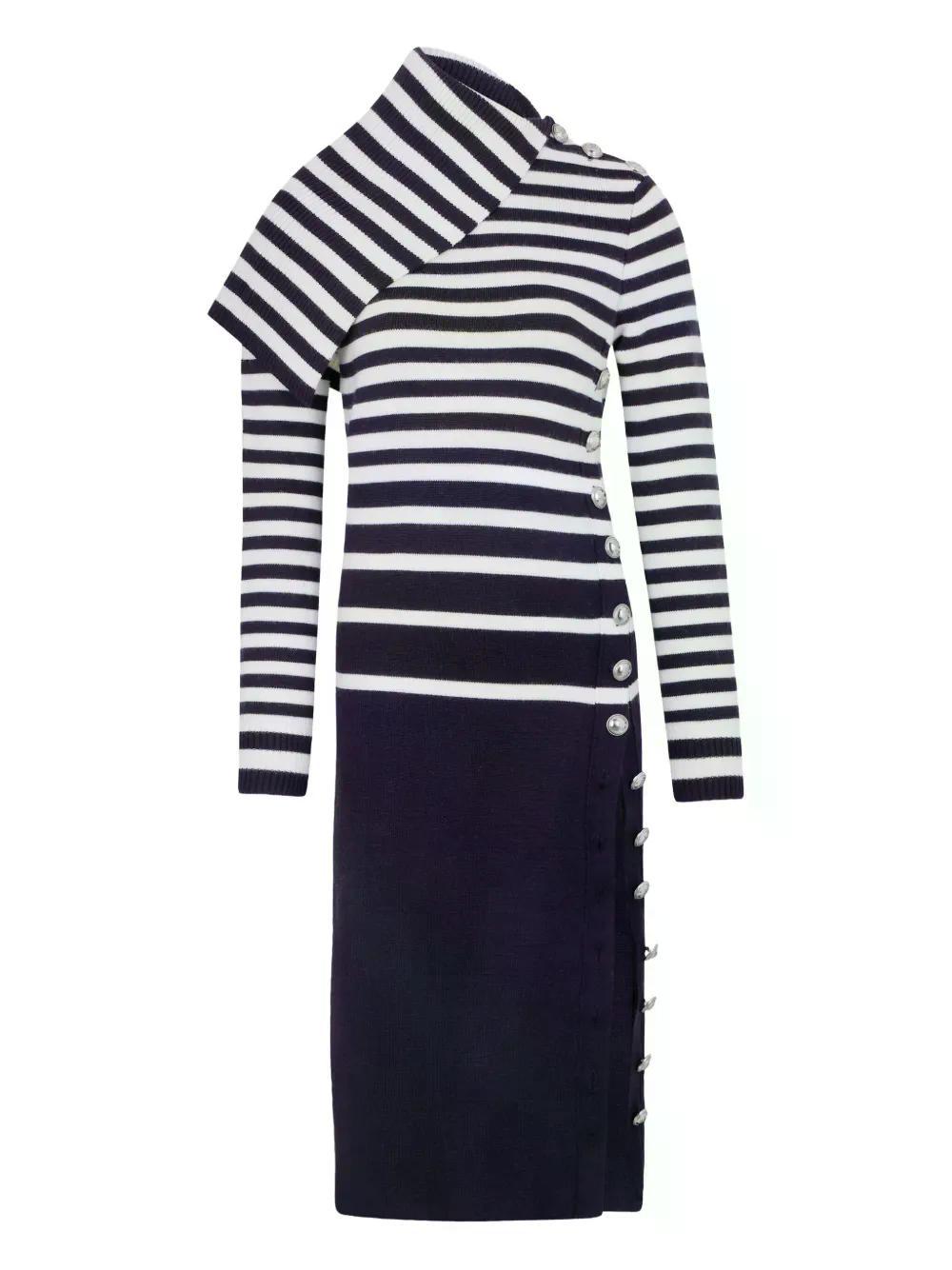 PACO RABANNE Wool Midi Dress