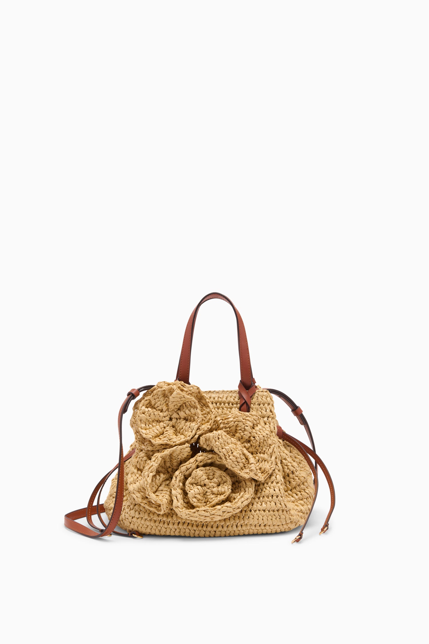 Oroton Jensen Bucket Bag In Natural/Brandy 30% Off Editorialist