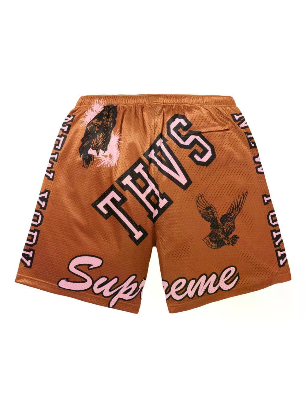 Supreme Varsity Mesh Shorts - Orange | Editorialist