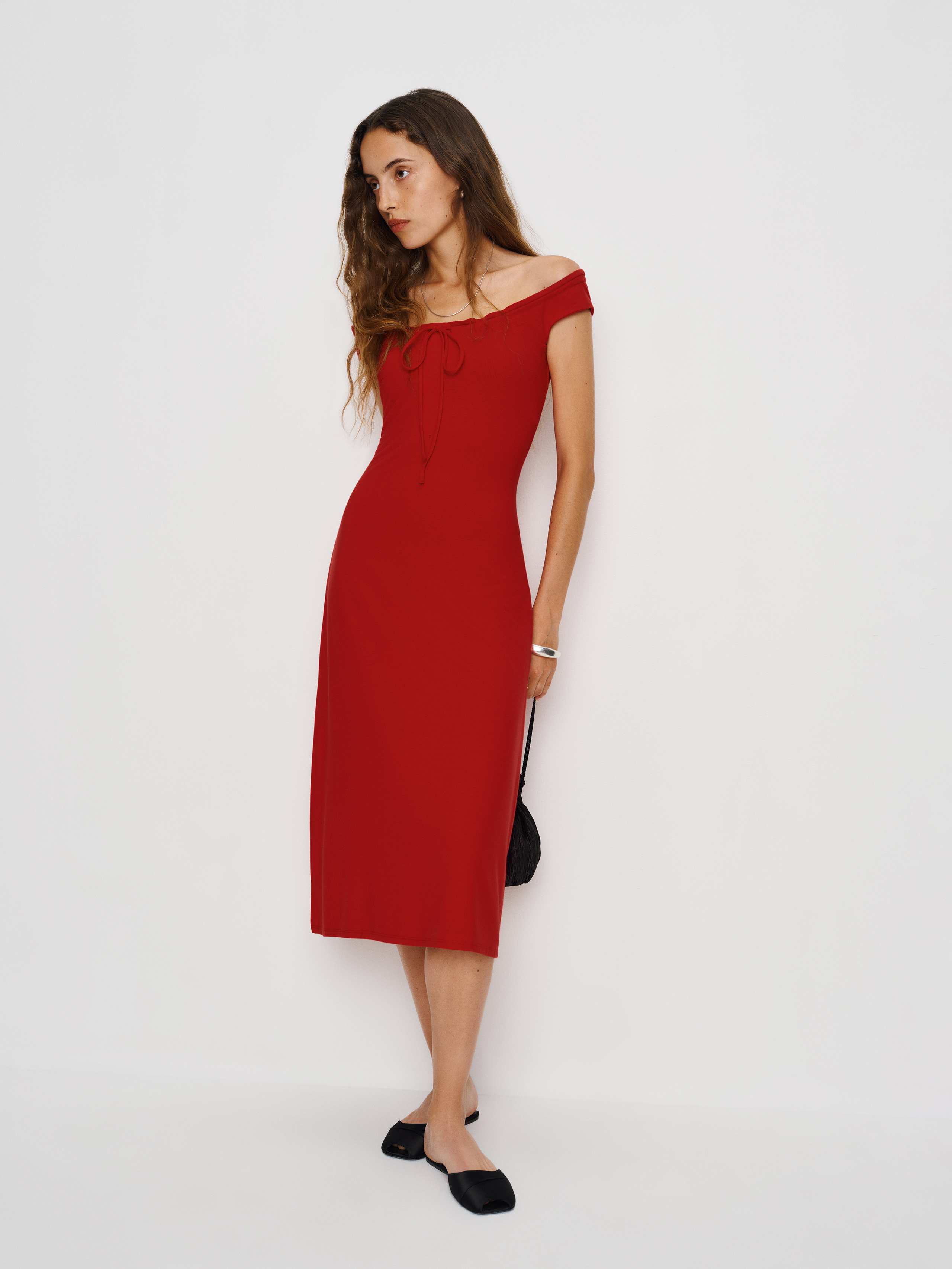 Reformation Milo Knit Midi Dress In Yellow - 50% Off | Editorialist