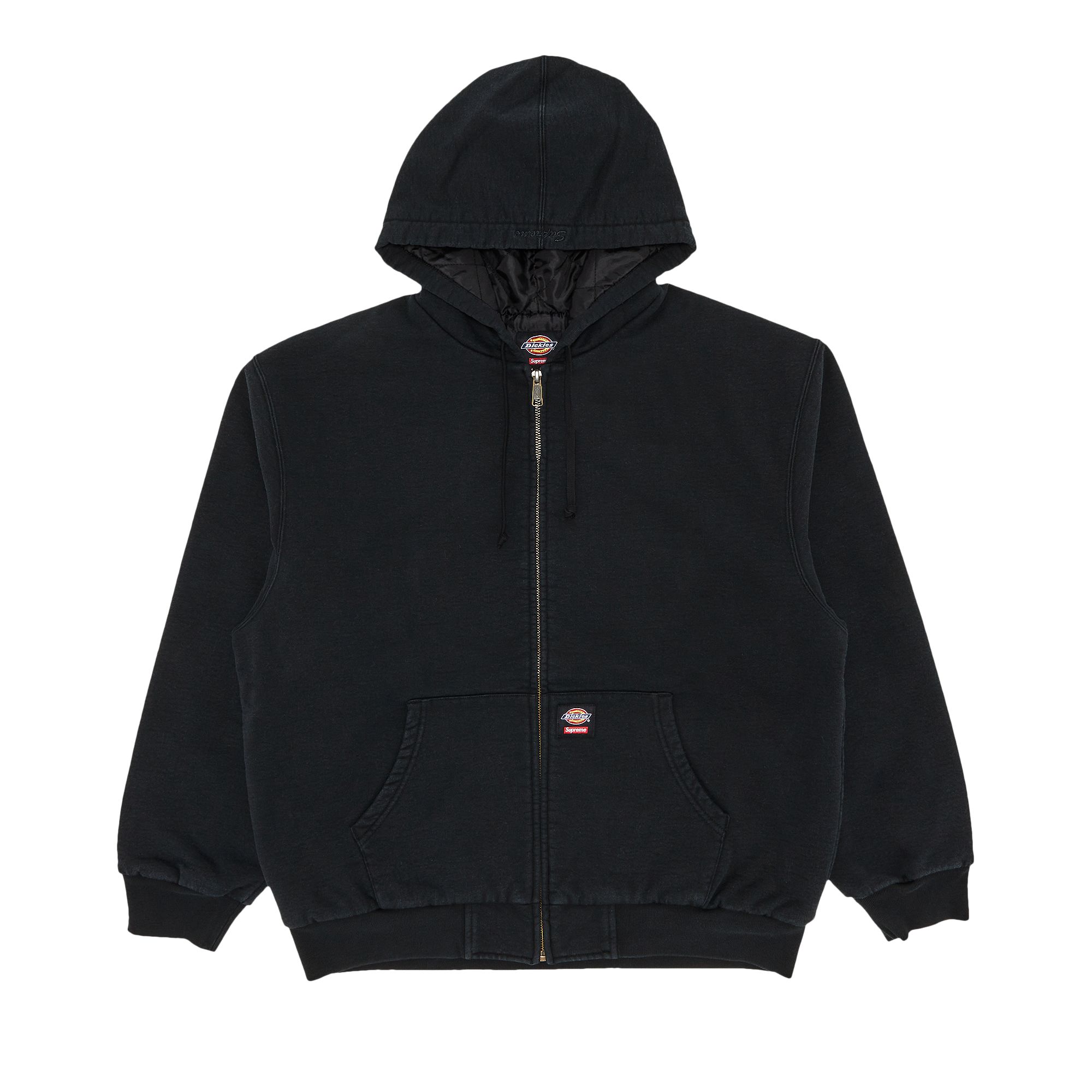 トップス Supreme Dickies Quilted Zip Up Hooded Supreme Dickies Quilted Lined Zip Up Hooded Sweatshirt Brown Men's