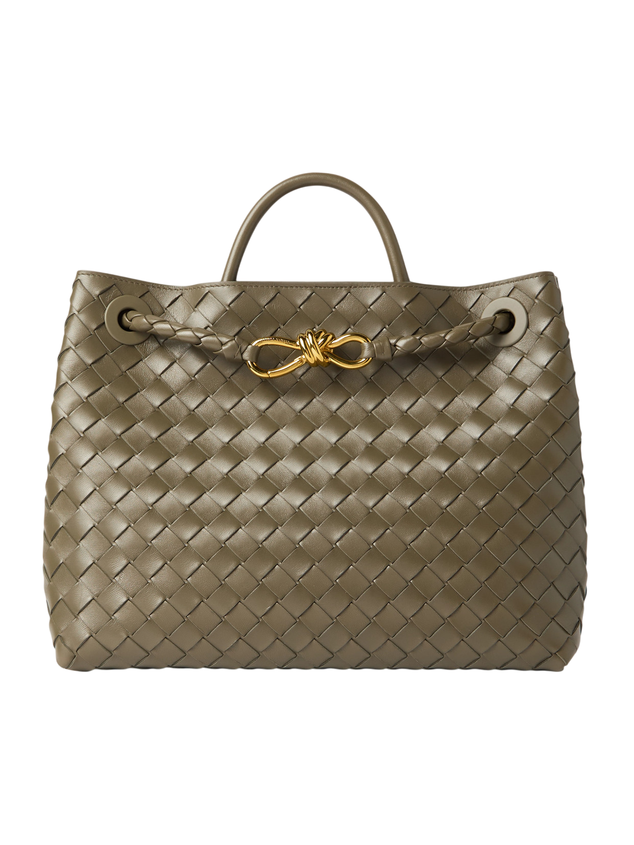 BOTTEGA VENETA Andiamo Medium Intrecciato Leather Tote