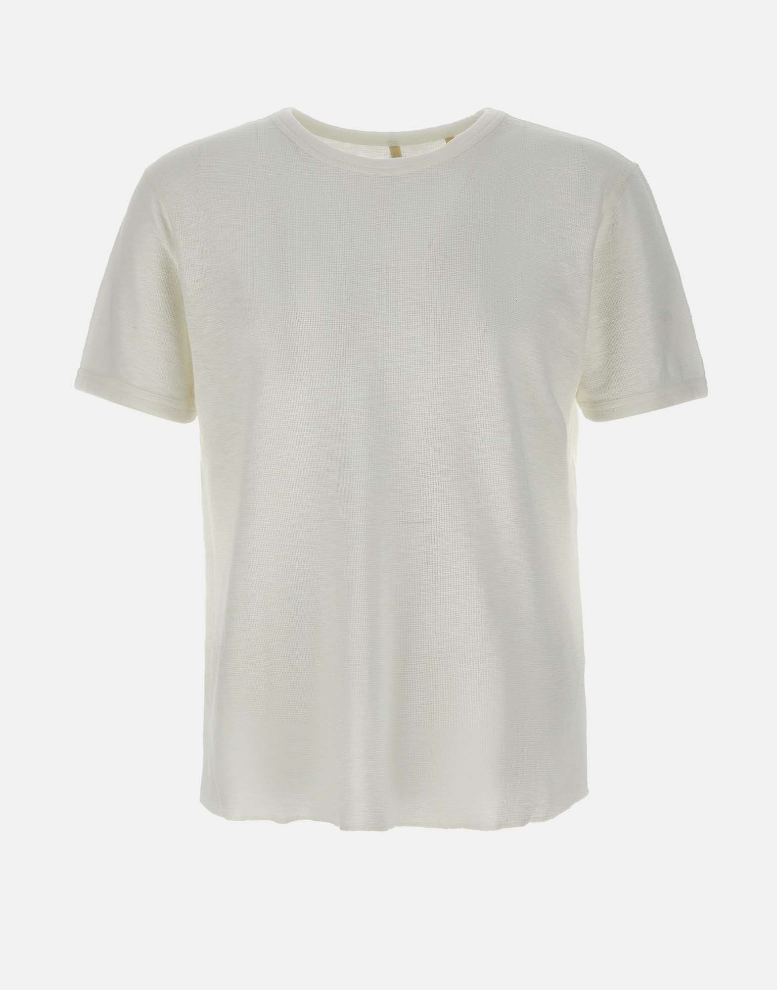 Sunflower Jagger Waffle Cotton T Shirt - White | Editorialist