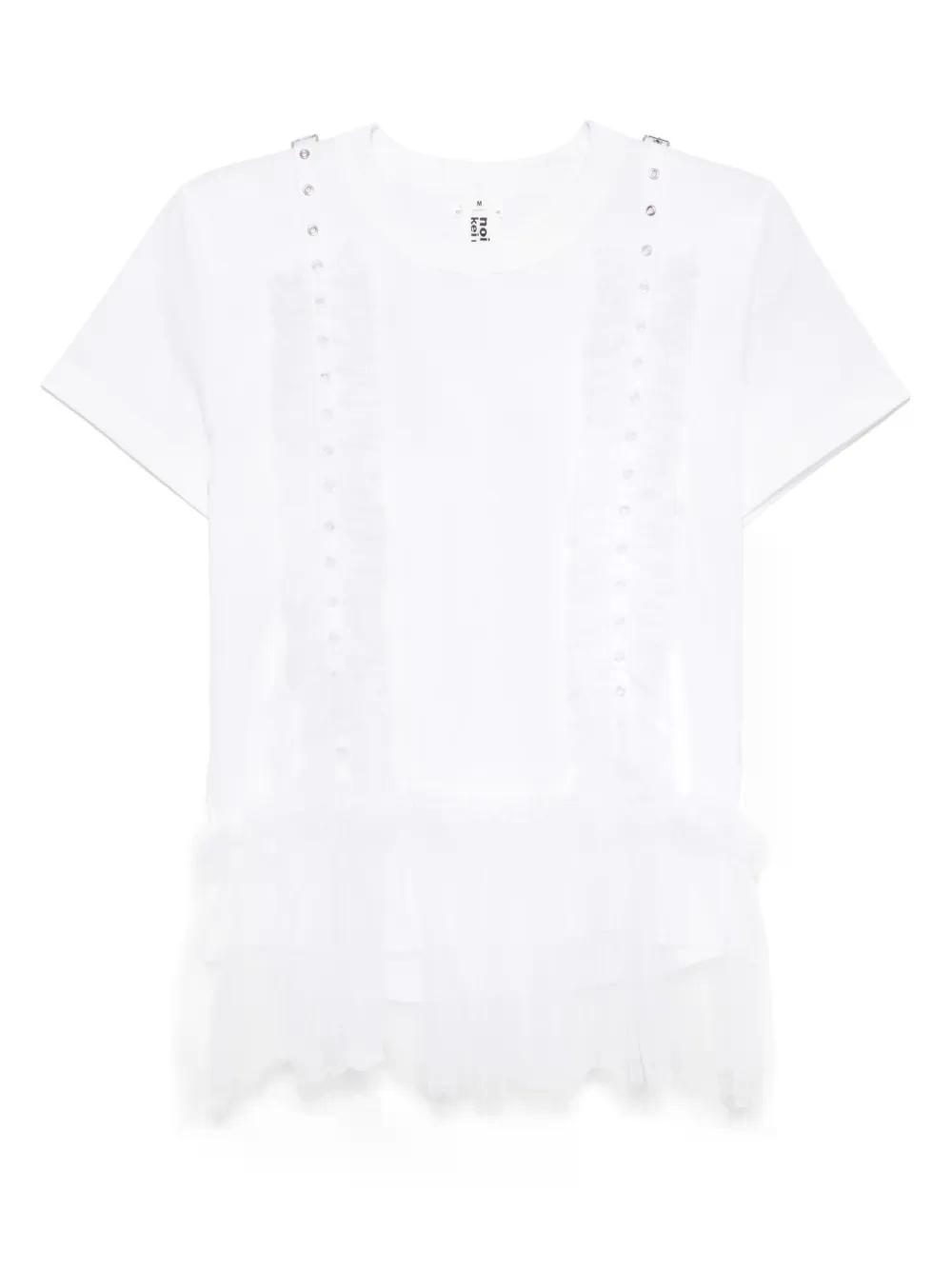 Noir Kei Ninomiya Layered T-shirt - White | Editorialist