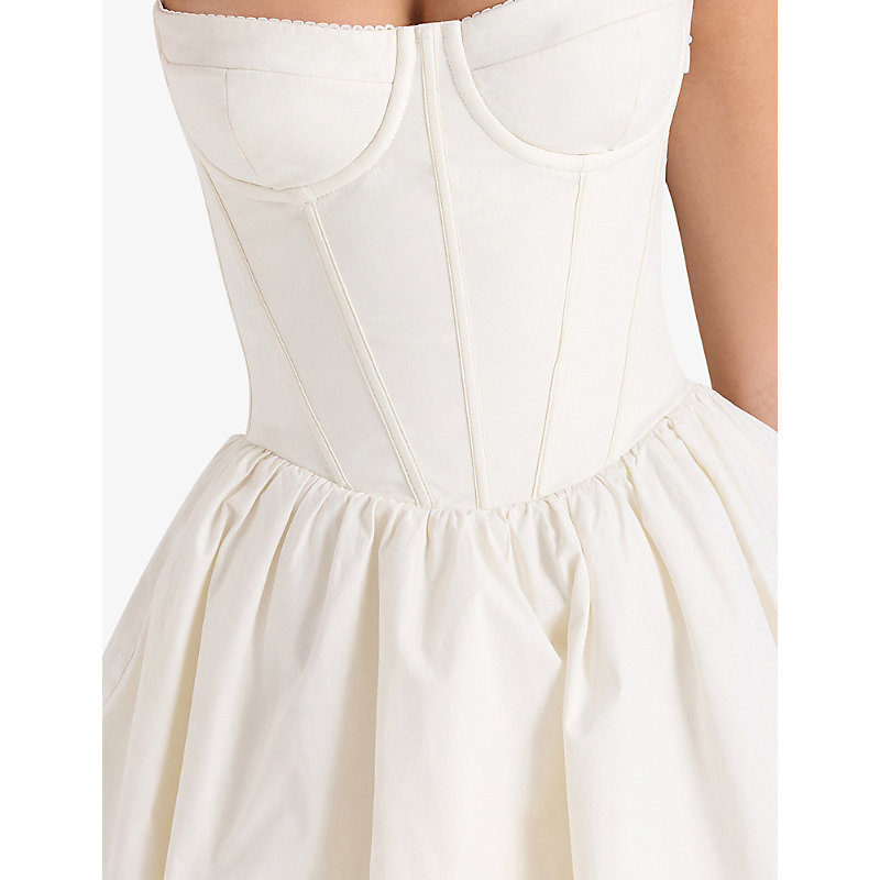 House OF CB Strapless Corseted Mini Dress - Ivory House OF CB Strapless Corseted Mini Dress - Ivory