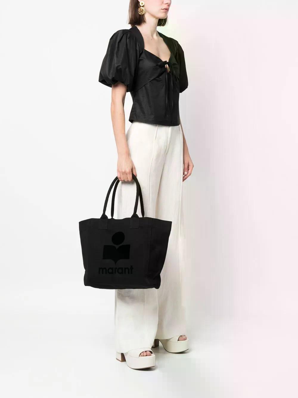 ISABEL MARANT ÉTOILE ISABEL MARANT Logo Print Cotton Tote Bag
