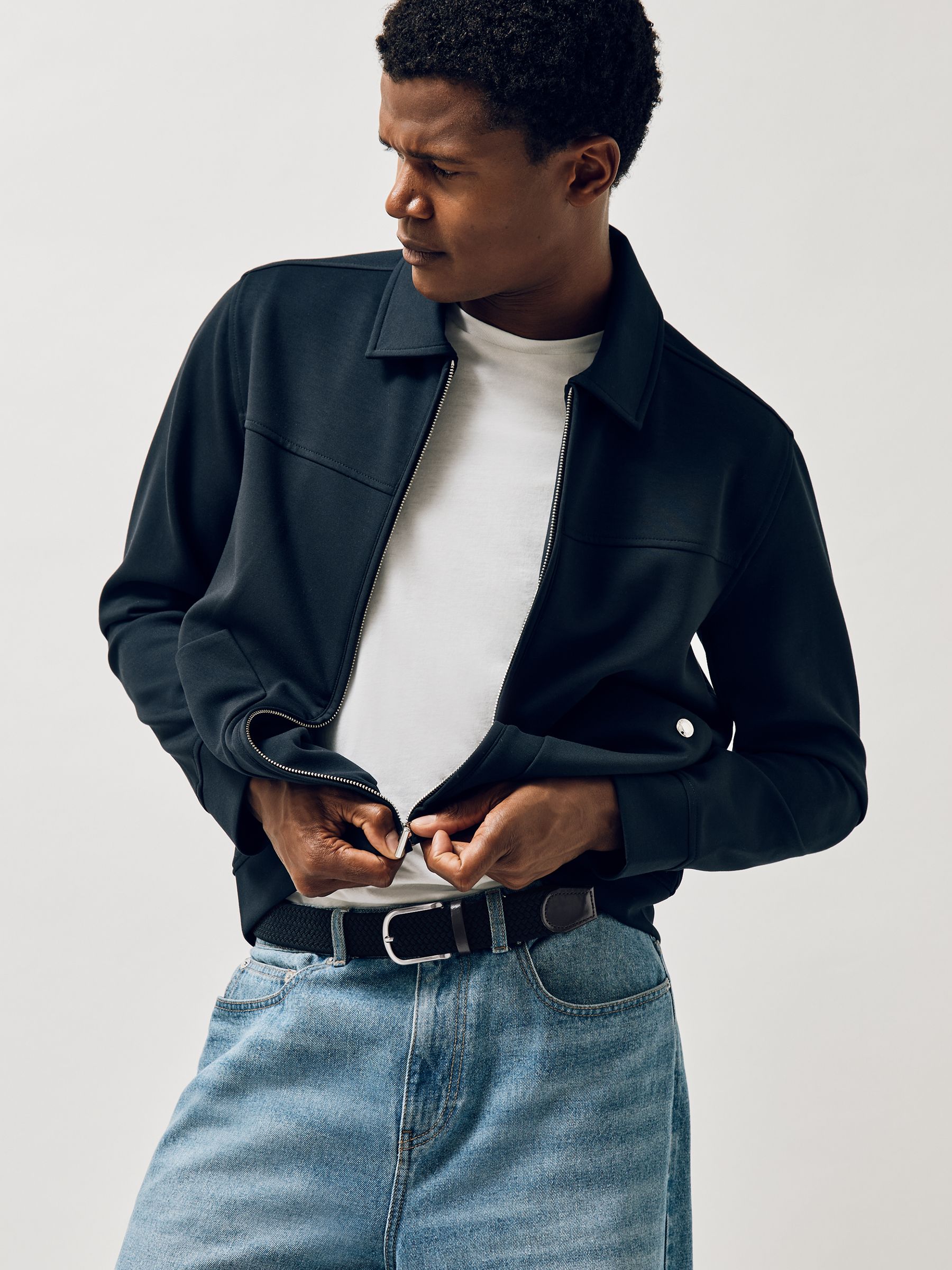 BOGGI MILANO t-shirt in cotton and silk jersey