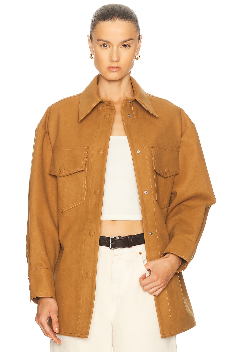 STELLA MCCARTNEY Suede Overshirt