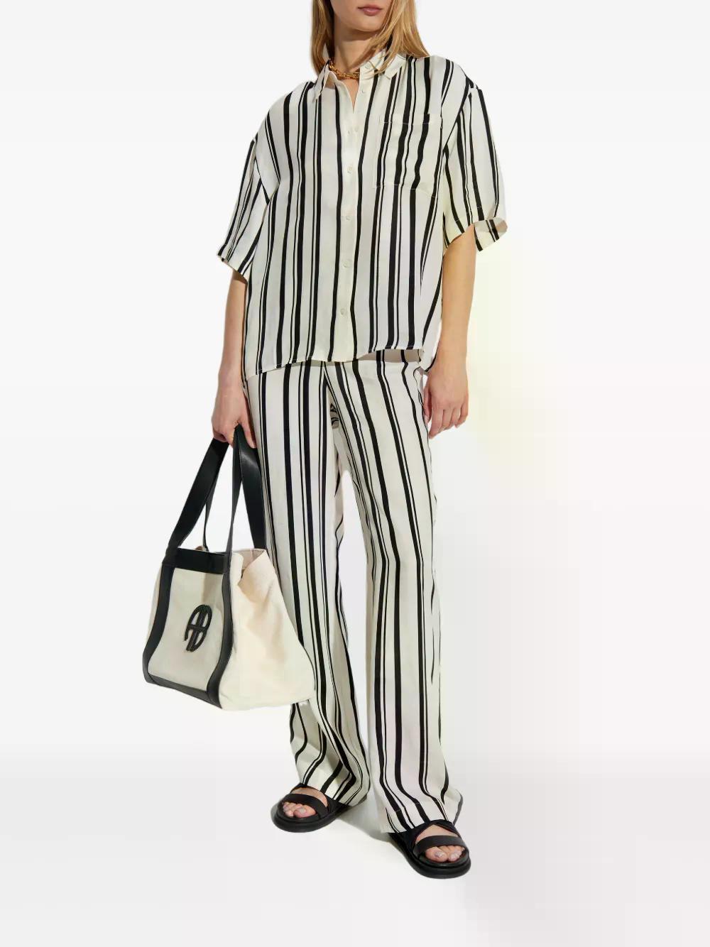 ANINE BING Striped Trousers