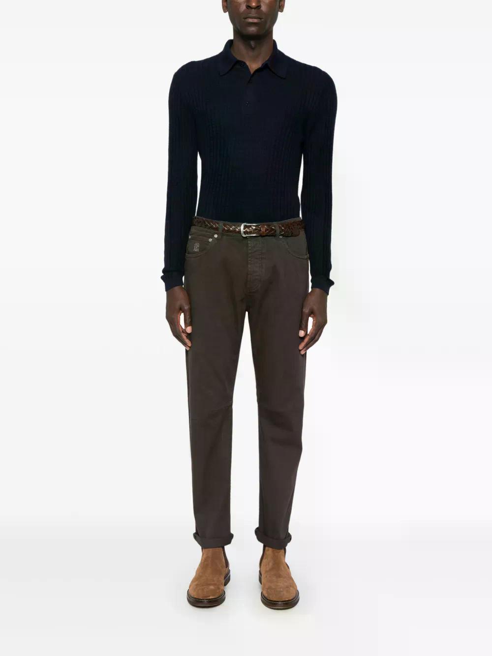 CANALI knitted polo shirt