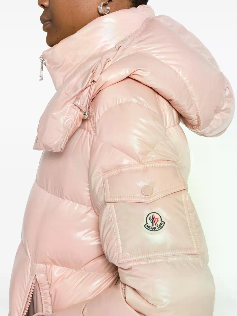 Moncler Maire Puffer Jacket Pink Editorialist