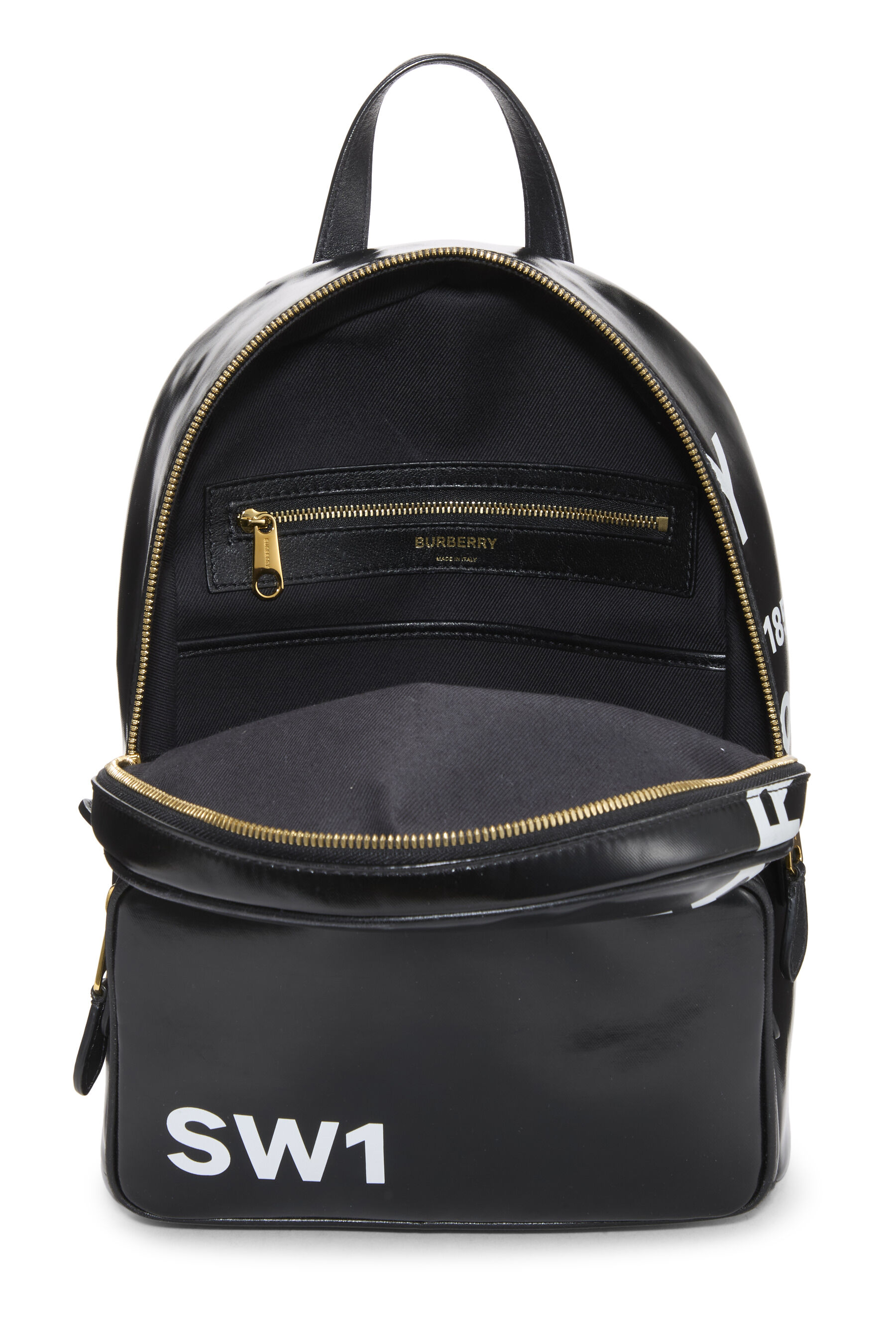 Burberry horseferry backpack Burberry Horseferry House Backpack In Black/orange | ModeSens main image 3