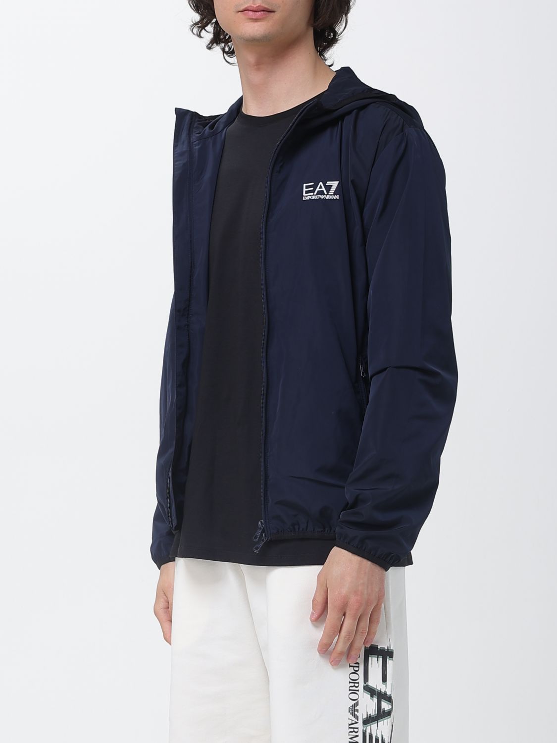 EA7 EA7 Hooded Zip-Up Jacket