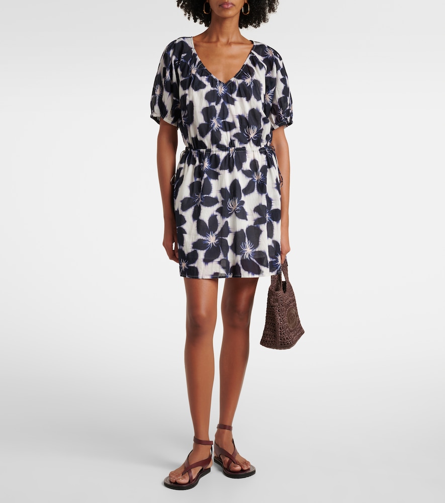 VELVET BY GRAHAM & SPENCER Hazel Floral Cotton Voile Minidress