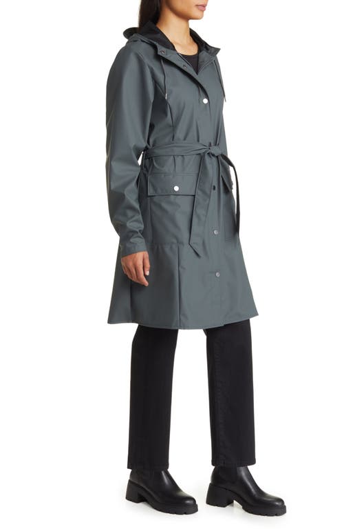 RAINS Curve Waterproof Belted Jacket