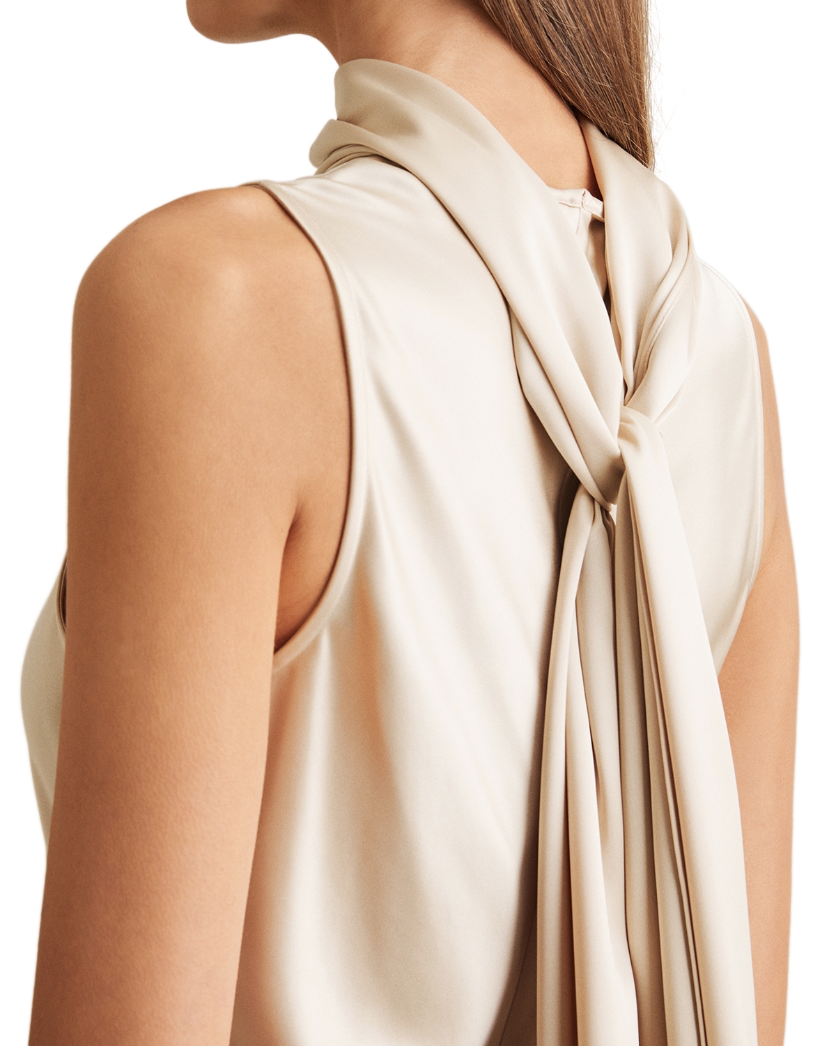 Reiss Fae Cape Back Maxi Dress - Ivory | Editorialist Reiss Fae Cape Back Maxi Dress - Ivory | Editorialist
