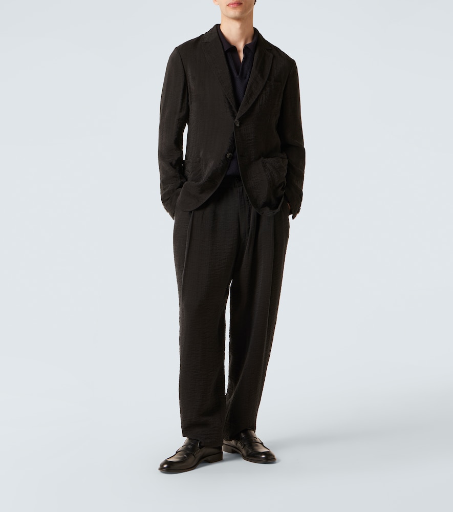 GIORGIO ARMANI Jacquard Straight Pants