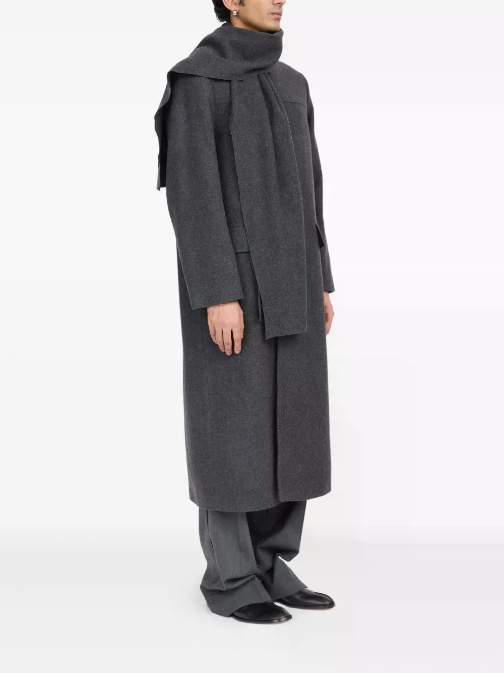 MAISON MARGIELA Longline Coat with Scarf Detail