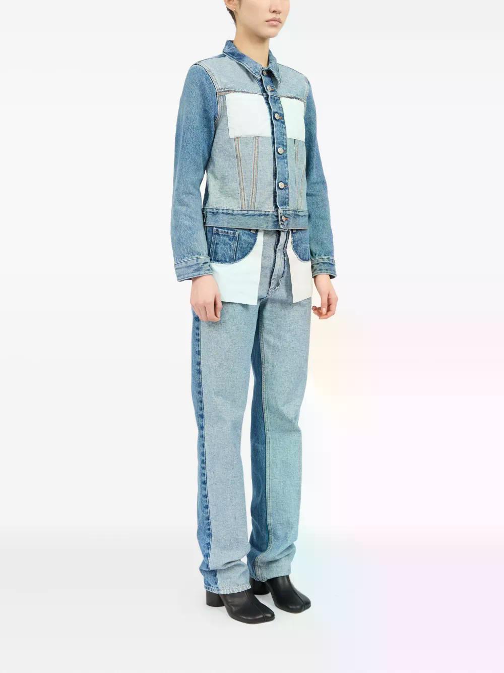 MAISON MARGIELA Two-Tone Denim Jacket