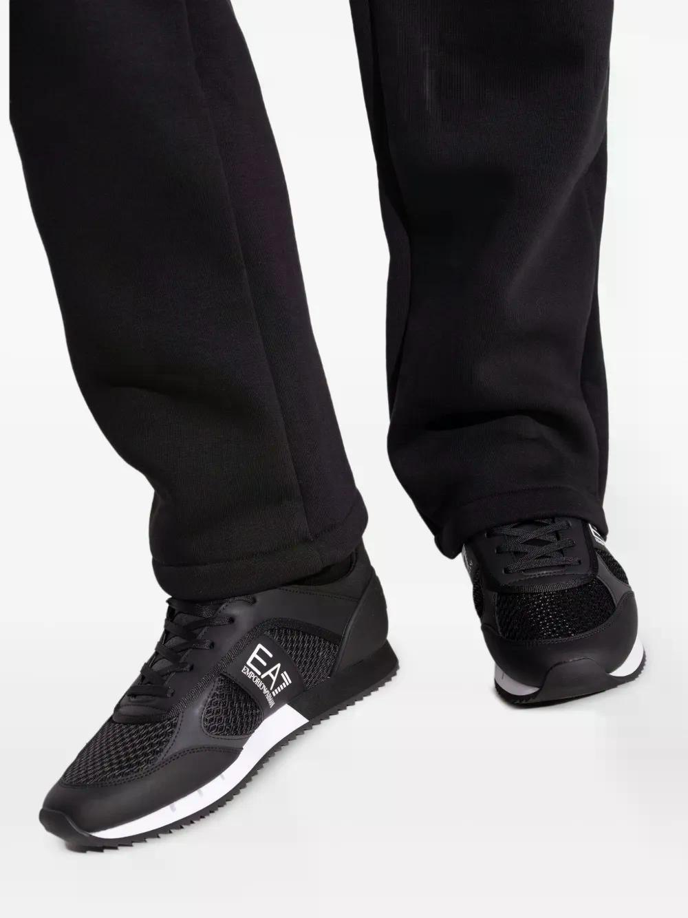 EA7 Logo-Embellished Lace-Up Sneakers