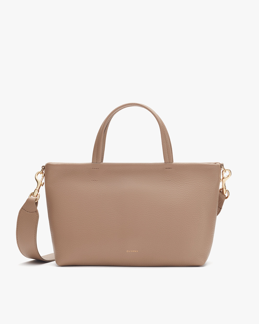 Cuyana Mini Easy Zipper Tote Bag - Cappuccino | Editorialist