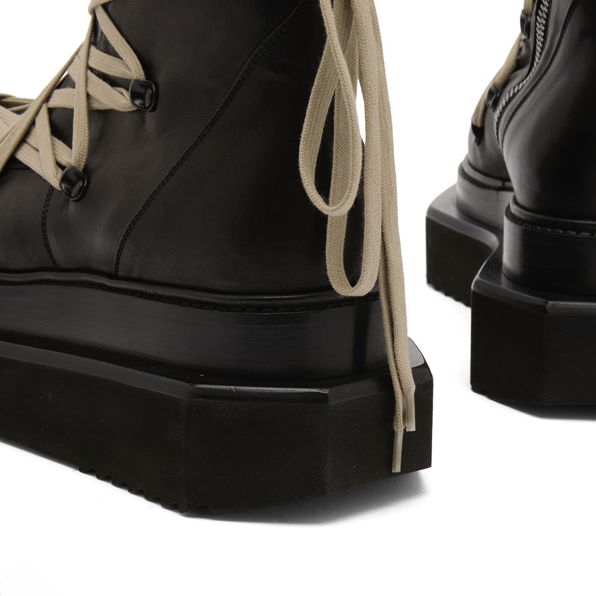 Rick Owens Megalace Turbo Cyclops Boot In Black - 6% Off