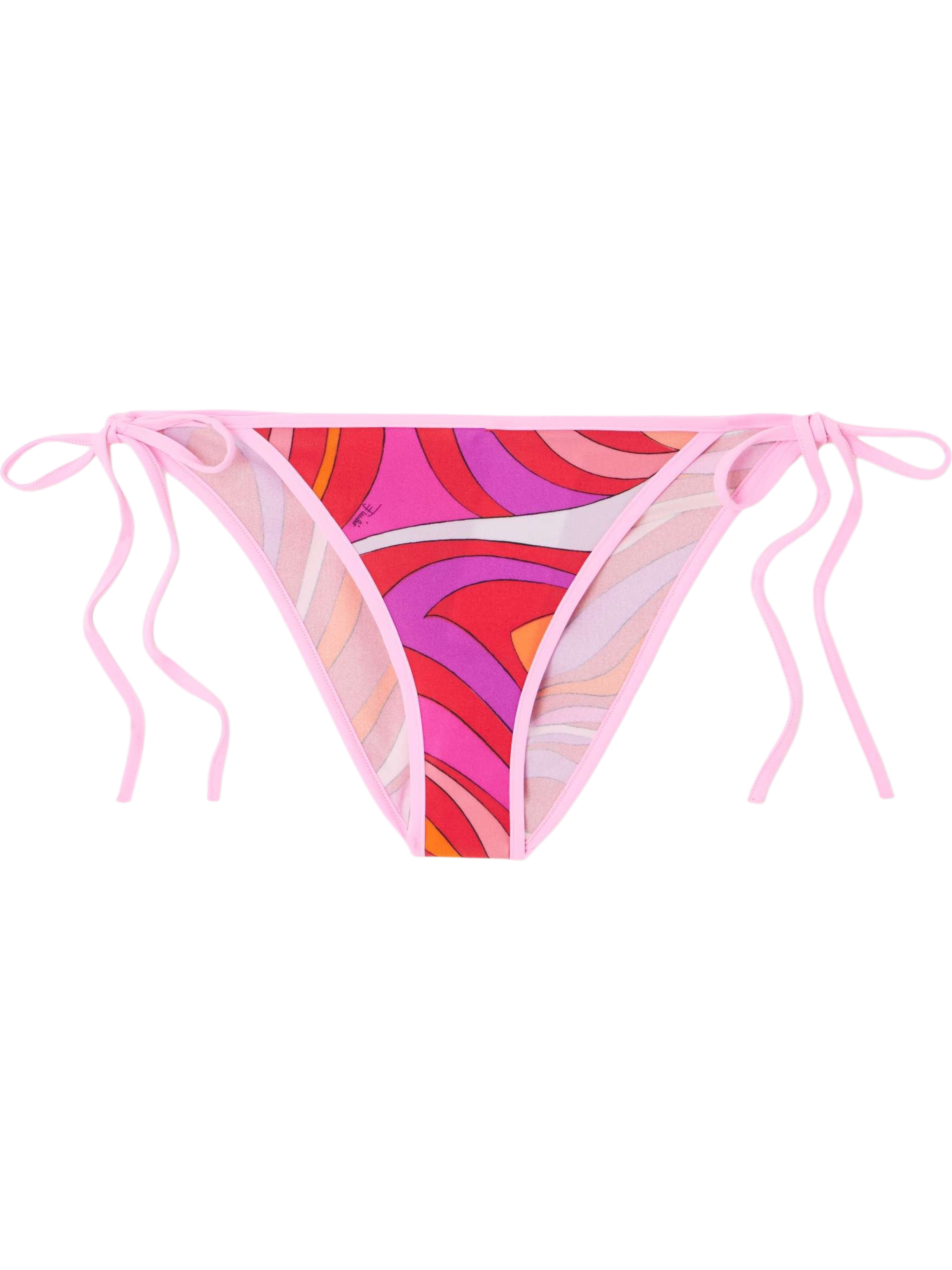 新品☆EMILIO PUCCI ビキニ IT42 ピンク×グリーン Emilio Pucci Marmo Printed Bikini Briefs - Fuchsia | Editorialist