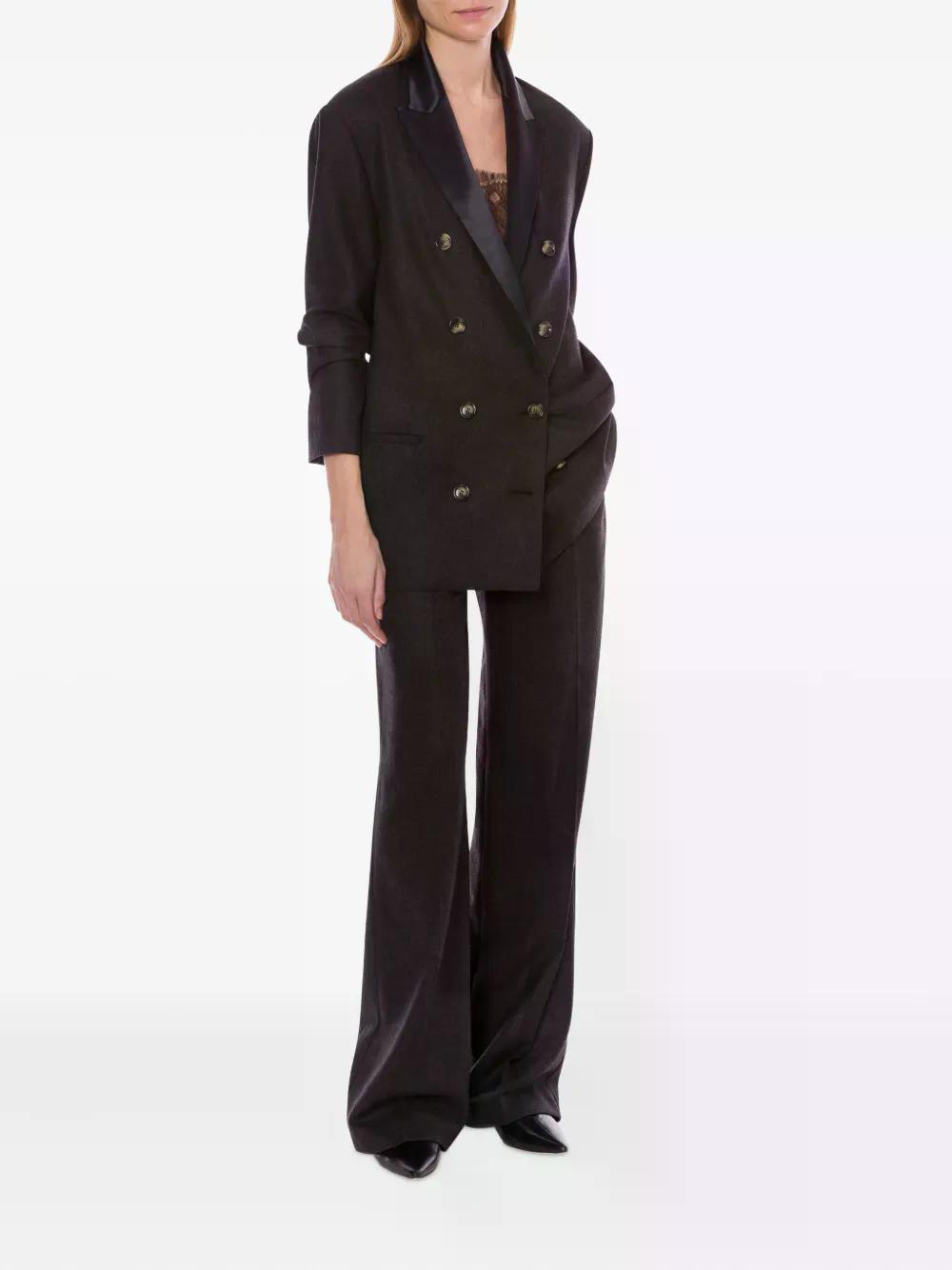 ALBERTA FERRETTI Double-Breasted Wool Blazer
